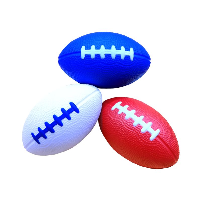 LMC Products 3 Pack of Mini Foam Footballs for Kids - Small, Tiny ...