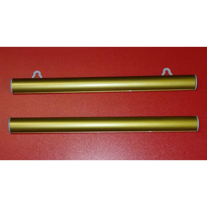 Picturehangingdirect.co.uk BRASS GOLD Aluminium poster hanger gripper ...