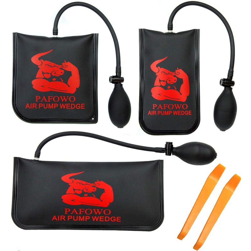 IMPROVED 3 Piece Commercial Grade Air Wedge Bag Pump Professional ...