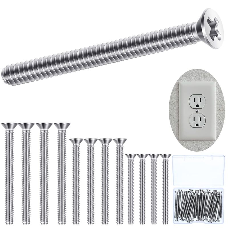 Extra Long Outlet Screws Long Electrical Outlet Screws Machine Screws ...