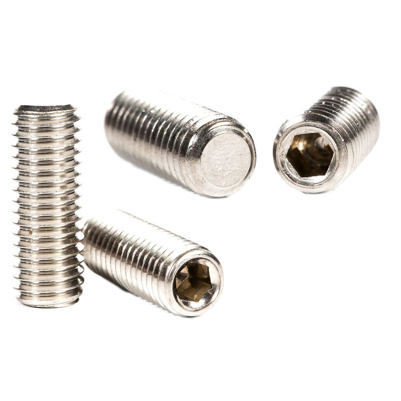M3 (3mm x 3mm) Grub Screws Flat Point Stainless Steel Set Screw Metric ...