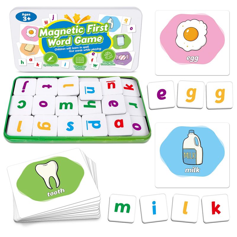 Zazopup First Word Games,Magnetic Letters & First Word Flash Cards ...