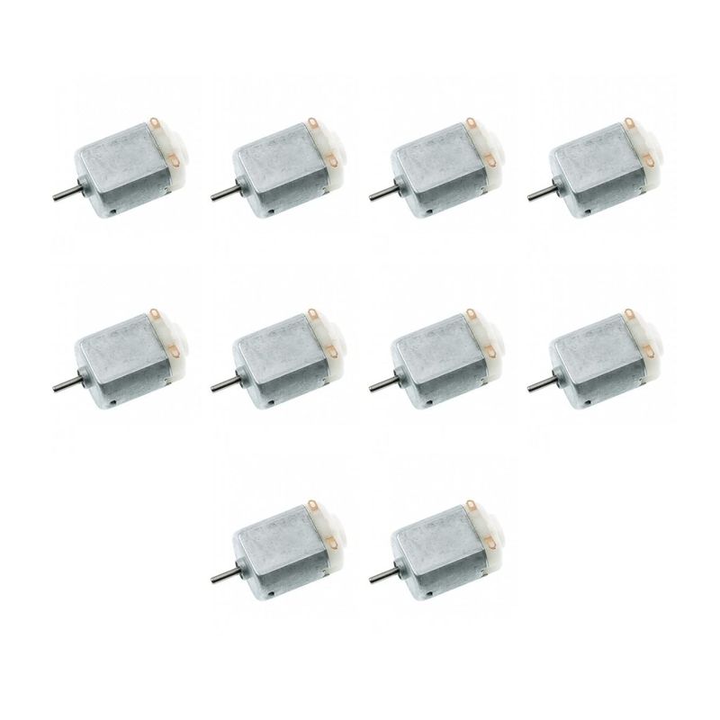 JZK 10 Pcs 130 DC Mini Motor, Micro Electric Motor 130 Motor High Speed ...