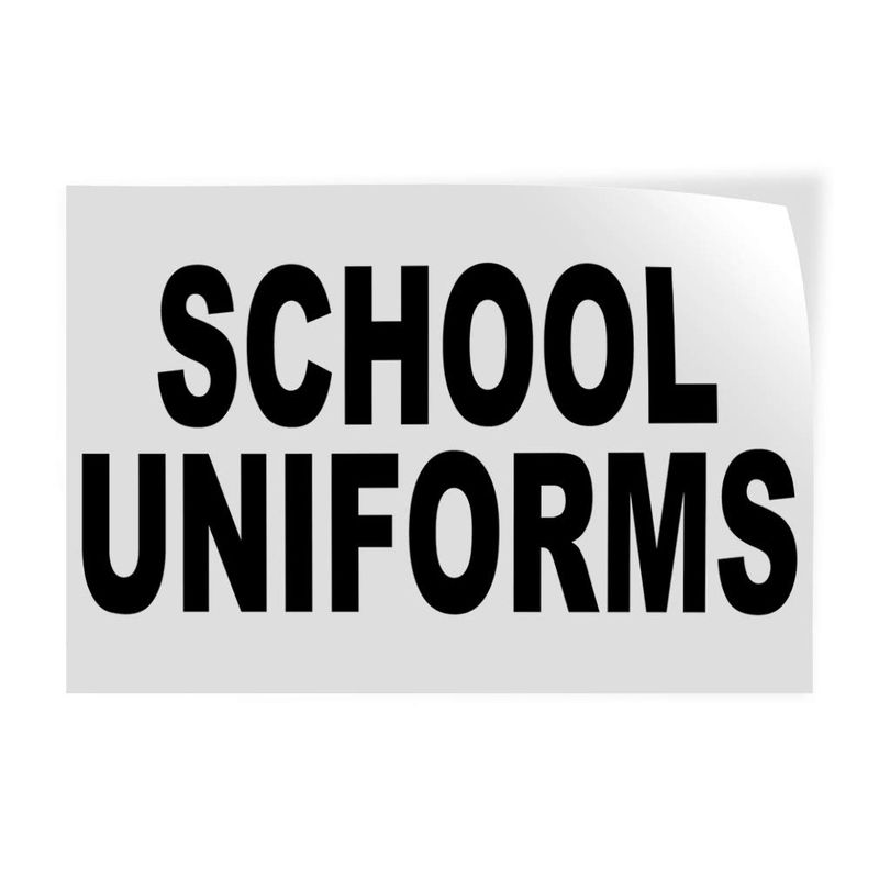Decal Stickers Multiple Sizes School Uniforms Black Industrial Vinyl ...
