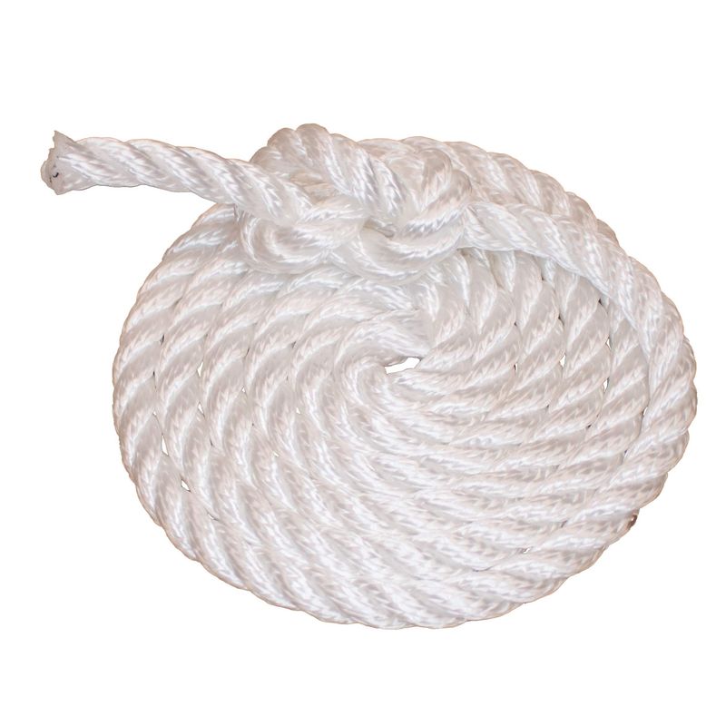 Mooring rope 10 mm – Colour: White 3-Strand Twisted Rope Multi-Purpose ...