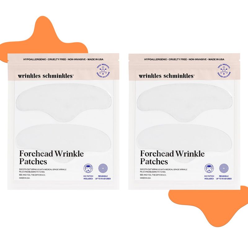 Wrinkles Schminkles Forehead Wrinkle Patches, 4-Pack, Reusable ...