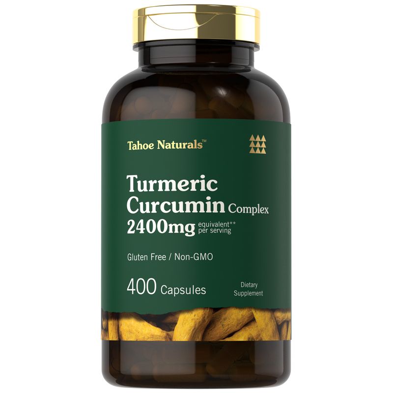 Turmeric Curcumin 2400mg | 400 Capsules | Non-GMO | by Tahoe ...