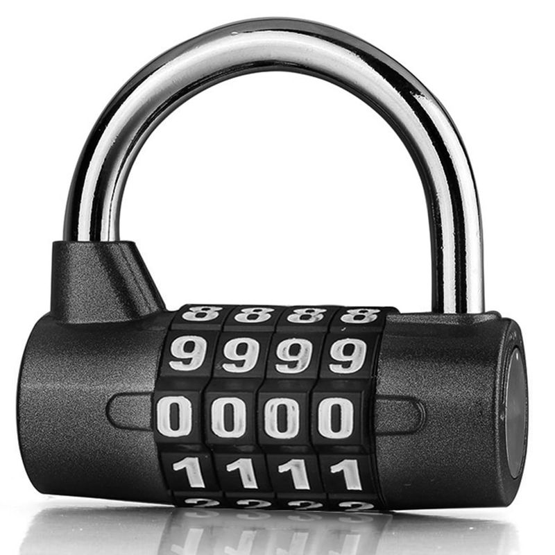 Combination Padlock, Large 4-Position Outdoor Waterproof resettable ...