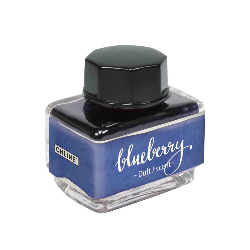 ONLINE Ink of The Senses Blue, Ink Bottle 15 ml, Colourful Fountain Ink ...