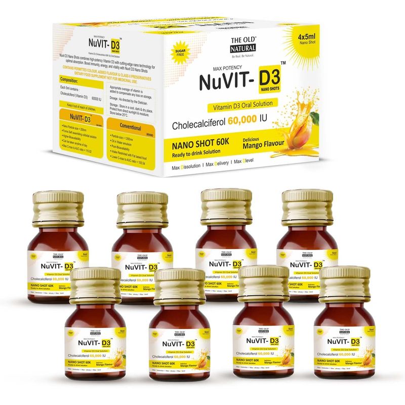 The Old Natural Nuvit D3 Vitamin D3 60000 Iu I Cholecalciferol Vitamin ...