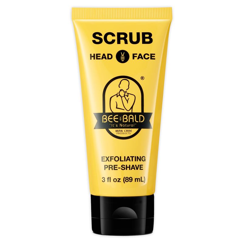 Bee Bald SCRUB Exfoliating Pre-Shave deep cleans and removes pore ...