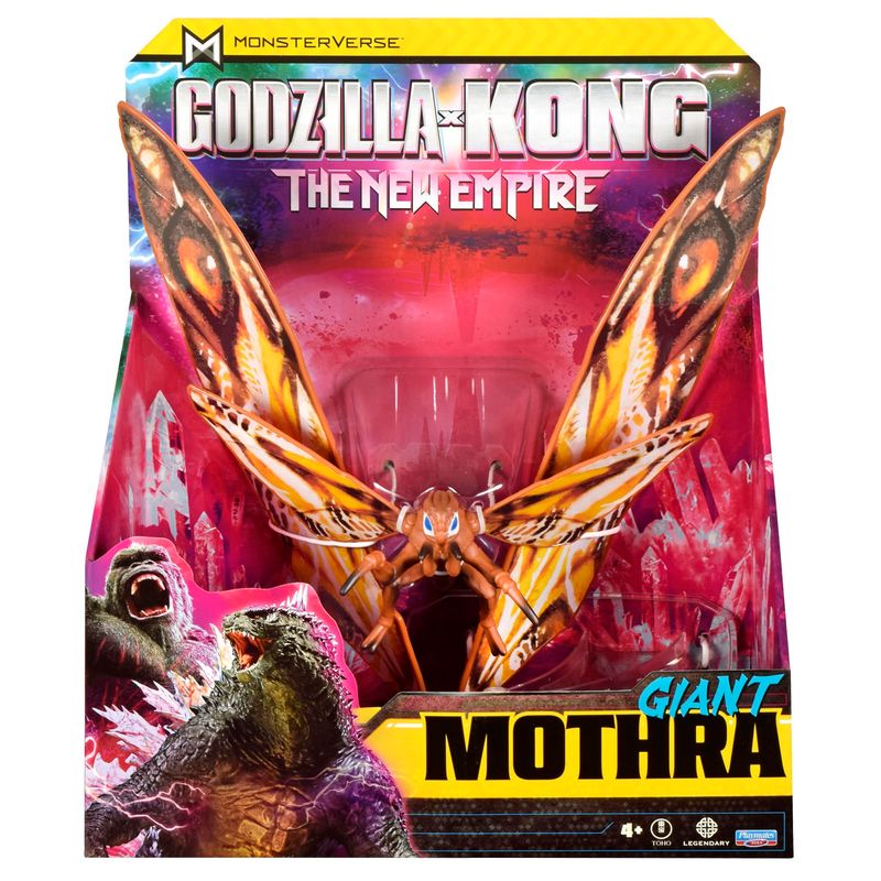 Godzilla x Kong: The New Empire, 11-Inch Giant Mothra Action Figure Toy ...