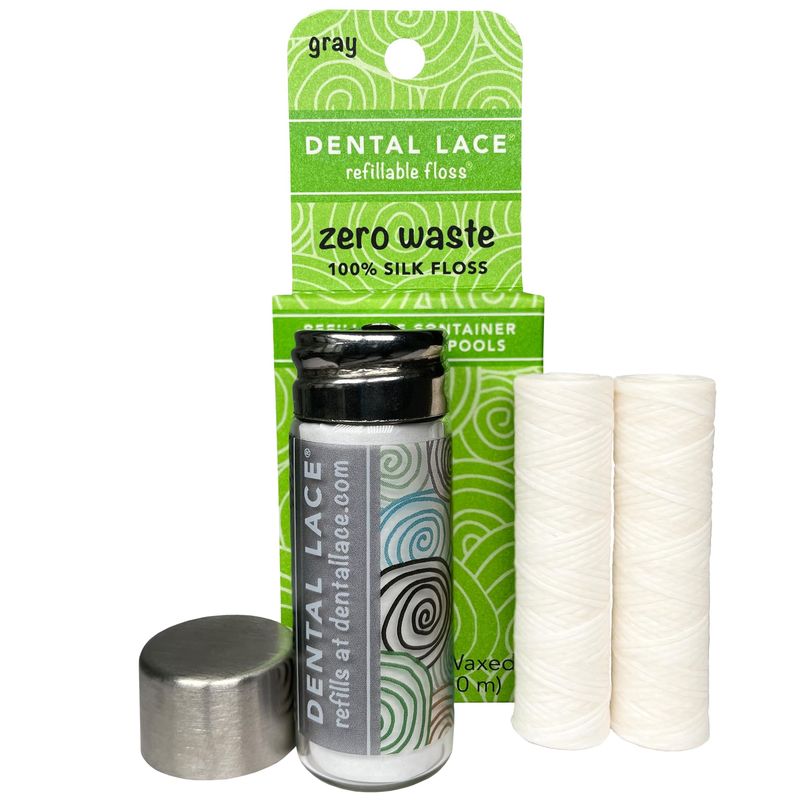 Dental Lace New Woven Dental Floss, New 100% Silk Floss with Natural ...