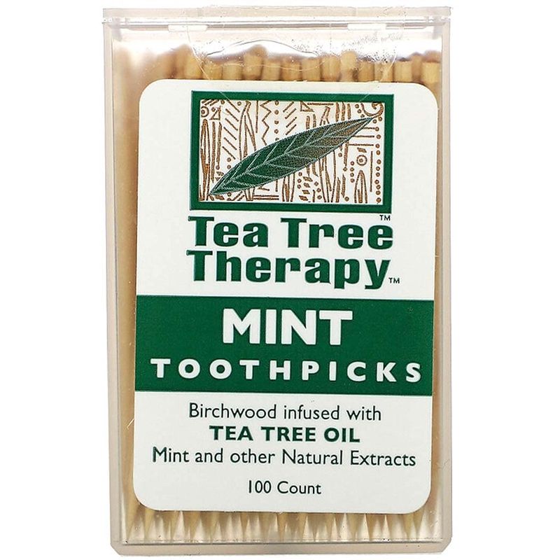 Tea Tree Therapy, Toothpicks Mint Tea Tree, 100 Count - Online ...