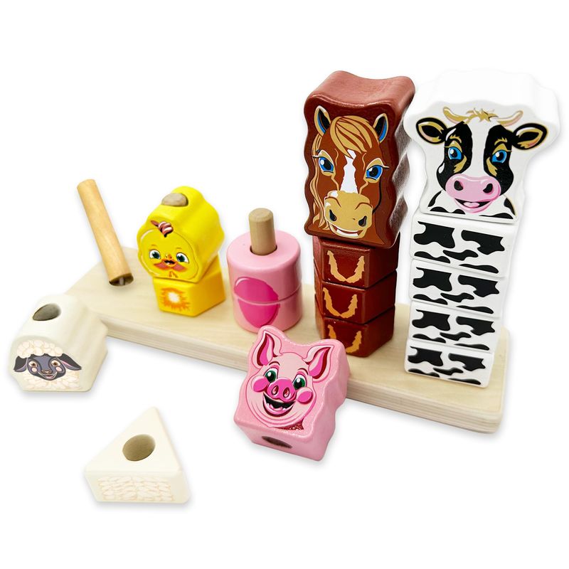 Big Discoveries Stacker - Animal Block Stacking Puzzle for Ages 2 and ...