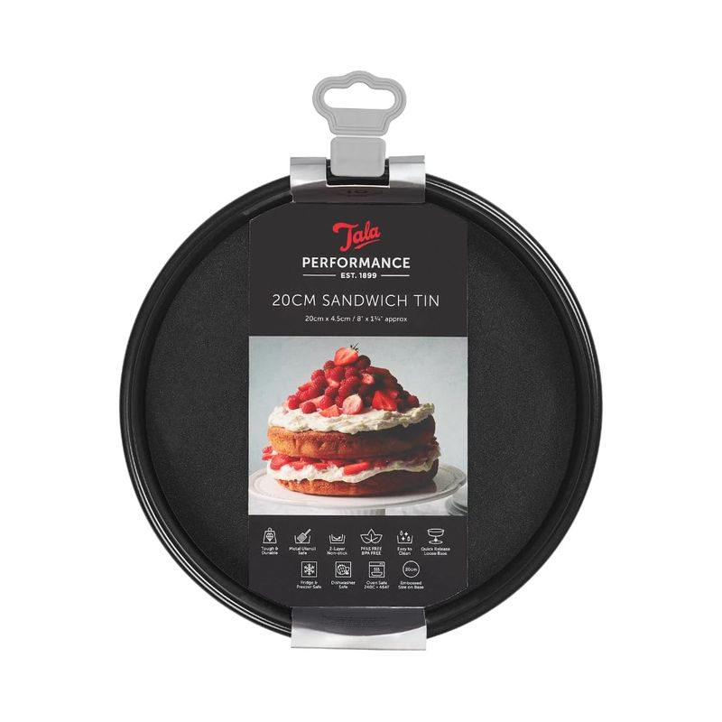 Tala Performance, Loose Base Round Sandwich Cake Tin, Professional ...
