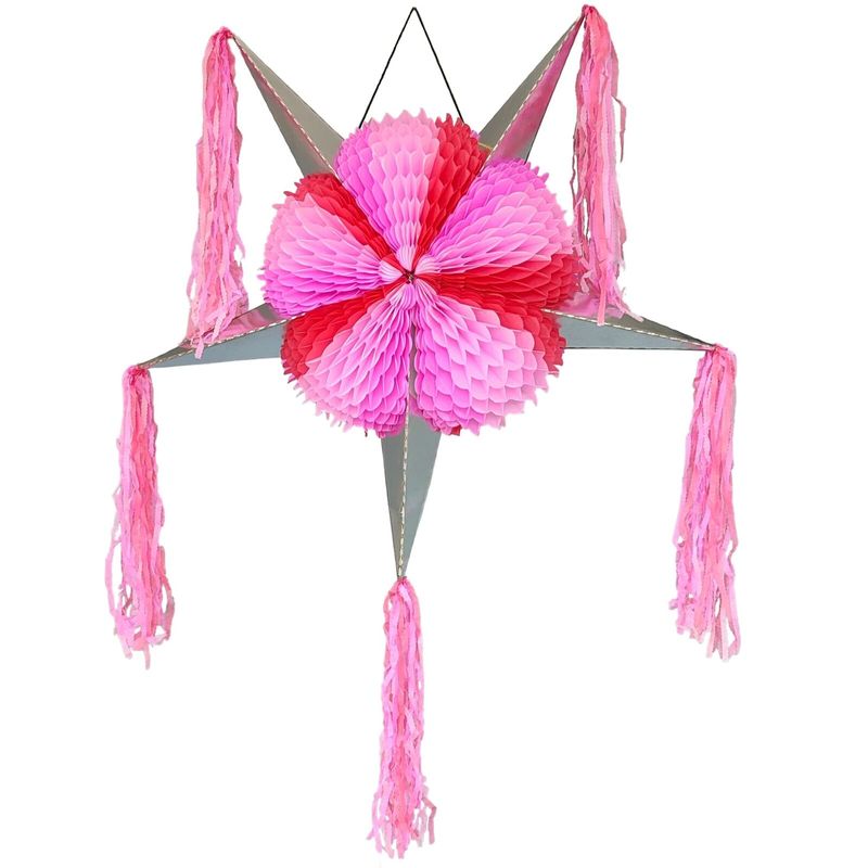 Large 5-Point Star Pink Pinata for Girl Baby Shower Cute Princess ...