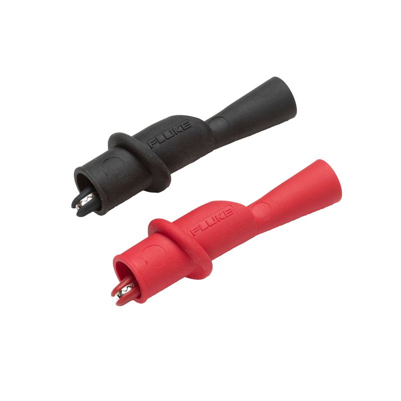 Fluke AC175 Threaded Slide-On Alligator Clip Set with Flexible Boots ...