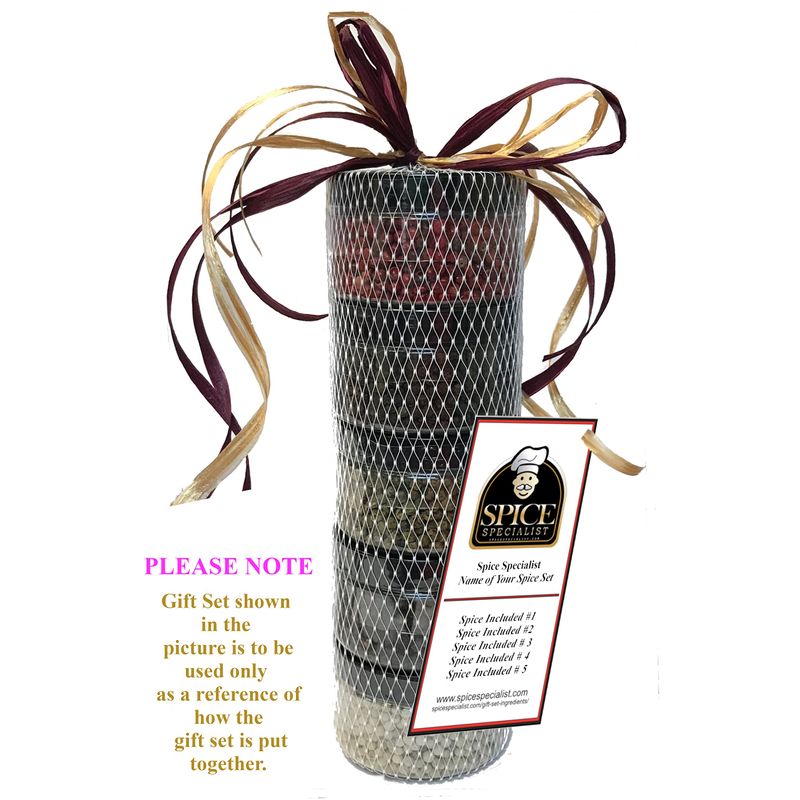 Baking Spices Gift Set #3 - Contains: 5 different spice jars (1 each of ...