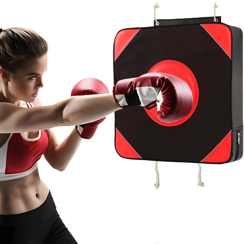 Wall Punching Pad, Boxing Target Wall Mount with 4 Hit Points, Portable ...