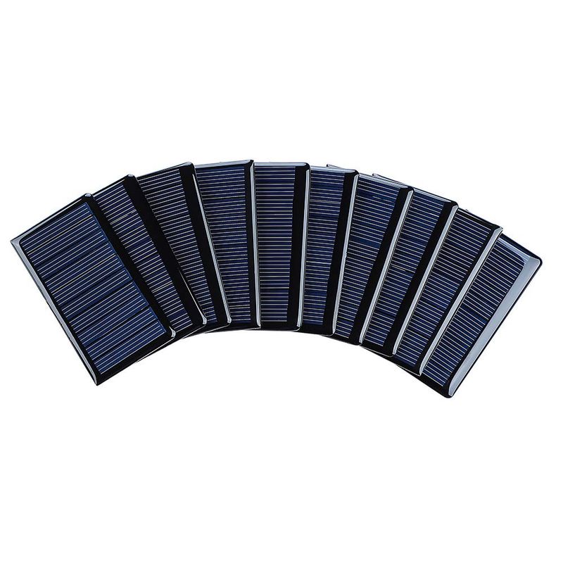 SUNYIMA 10Pcs 5V 60mA Epoxy Solar Panel Polycrystalline Solar Cells for ...