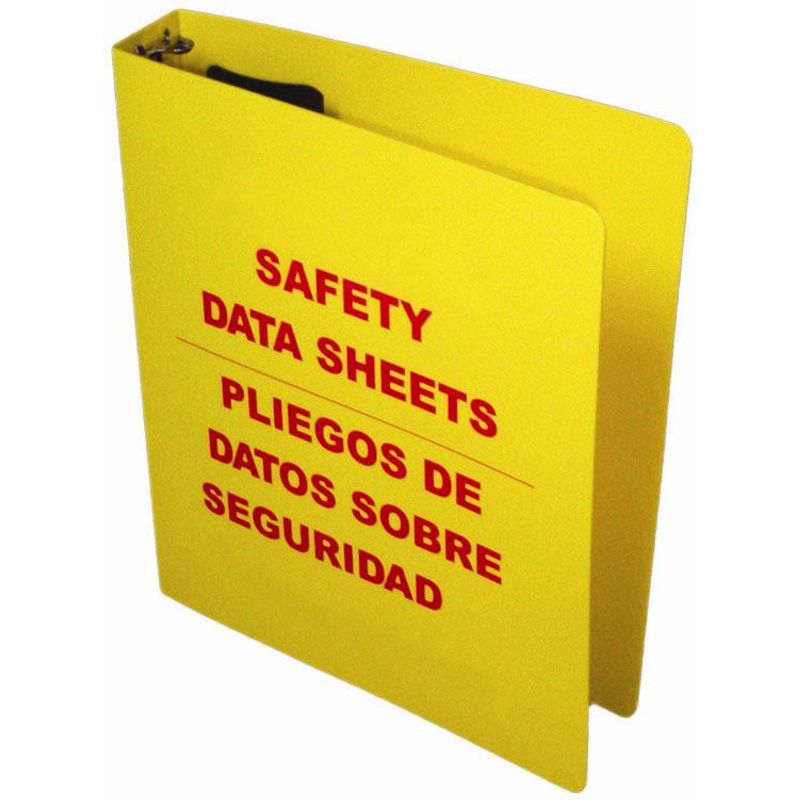 OSHA Right To Know 1.5" Bilingual Safety Data Sheet Binder (MSDS Binder ...