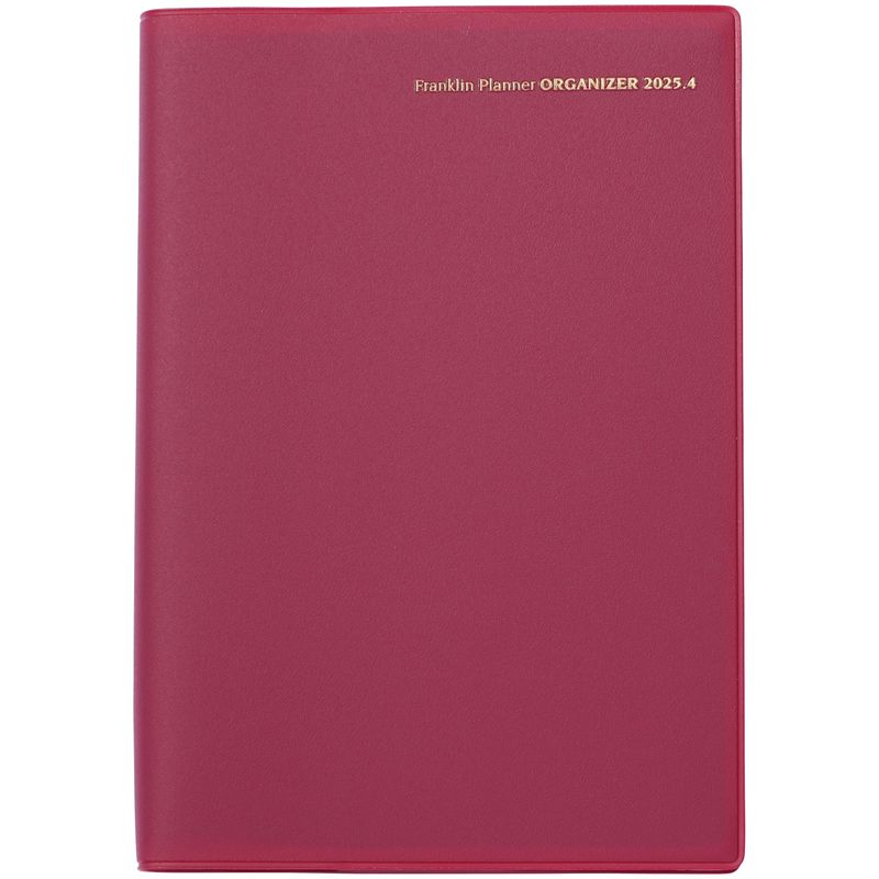 Franklin Planner Organizer, One Page Per Day PVC, Begins April 2025, B6 ...