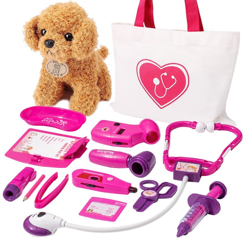 HERSITY Vet Toy Doctors Set for Kids 3+ Year Old Girls Boys, Pet Care ...