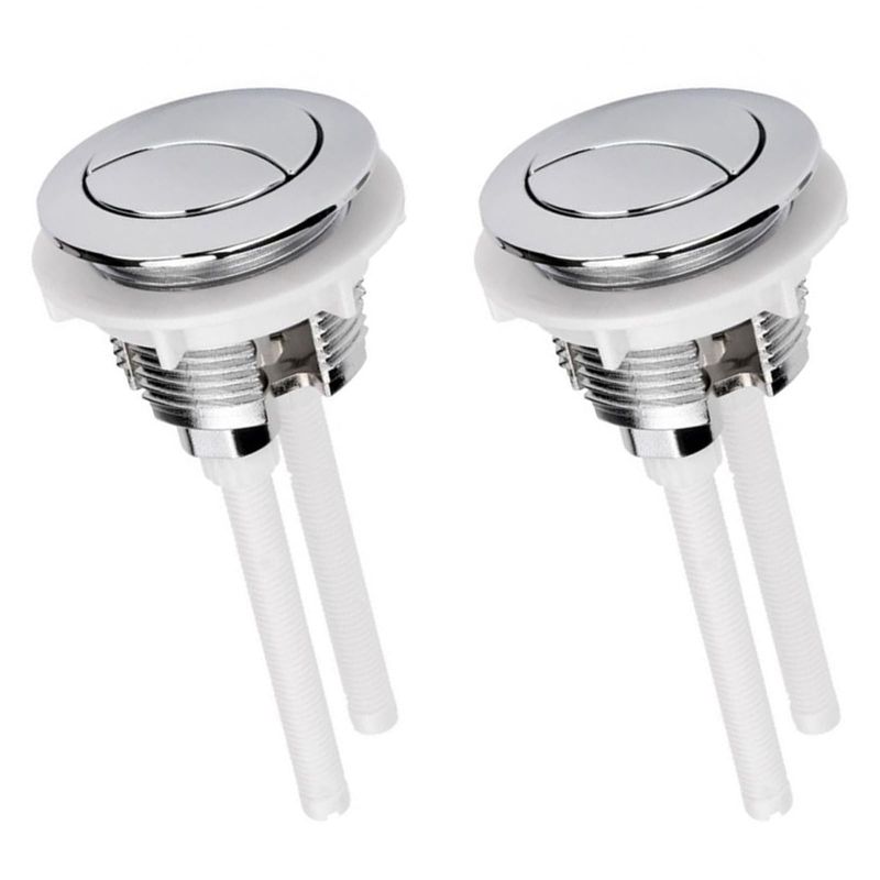 2PCS Toilet Flush Button Replacement, 50mm Dual Flush Toilet Push ...