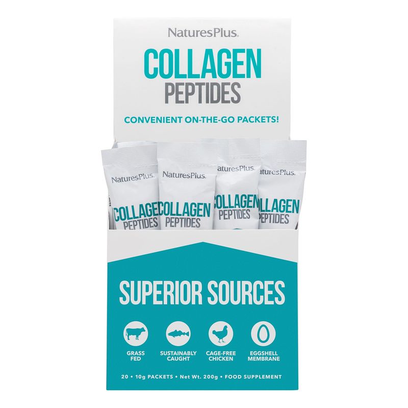 NaturesPlus Collagen Peptides Powder - 6 Types Hydrolysed Collagen ...