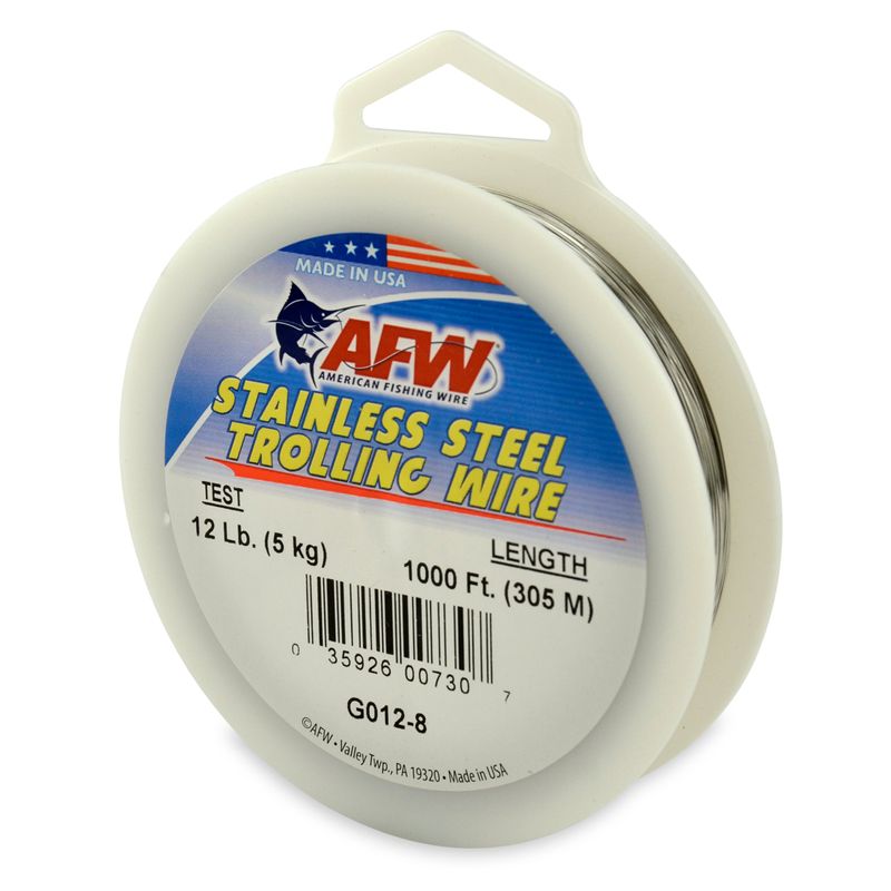 American Fishing Wire Stainless Steel Trolling Wire (Single Strand ...