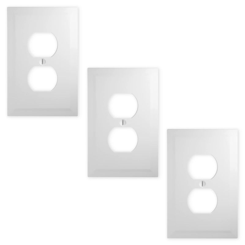 Questech Decor Outlet Covers, Single Duplex Wall Plates 1-Gang Switch ...