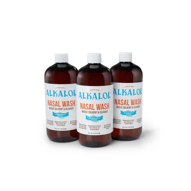 Alkalol Solution Original Nasal Wash, 3 Count -16 fl oz, 16 fl oz (pack ...
