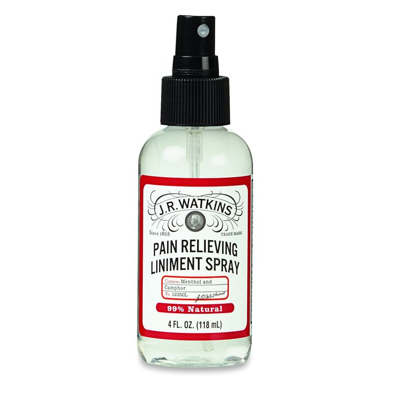 J.R. Watkins Pain Relieving Liniment Spray, Menthol and Camphor, 4 ...