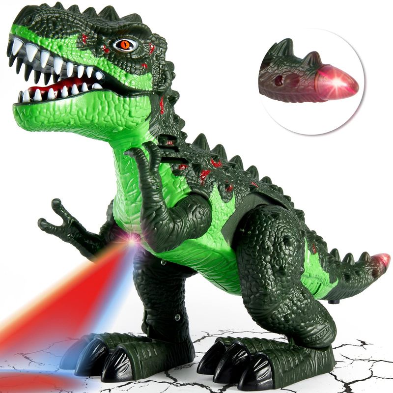 TOEY PLAY Walking T-Rex Dinosaurs Toy for Kids, Realistic Dinosaur ...