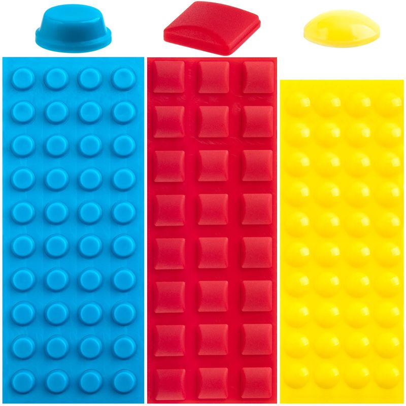 SmallCat 104 PCS Bump Dots for Visually Impaired, 3 Colors Round Square ...