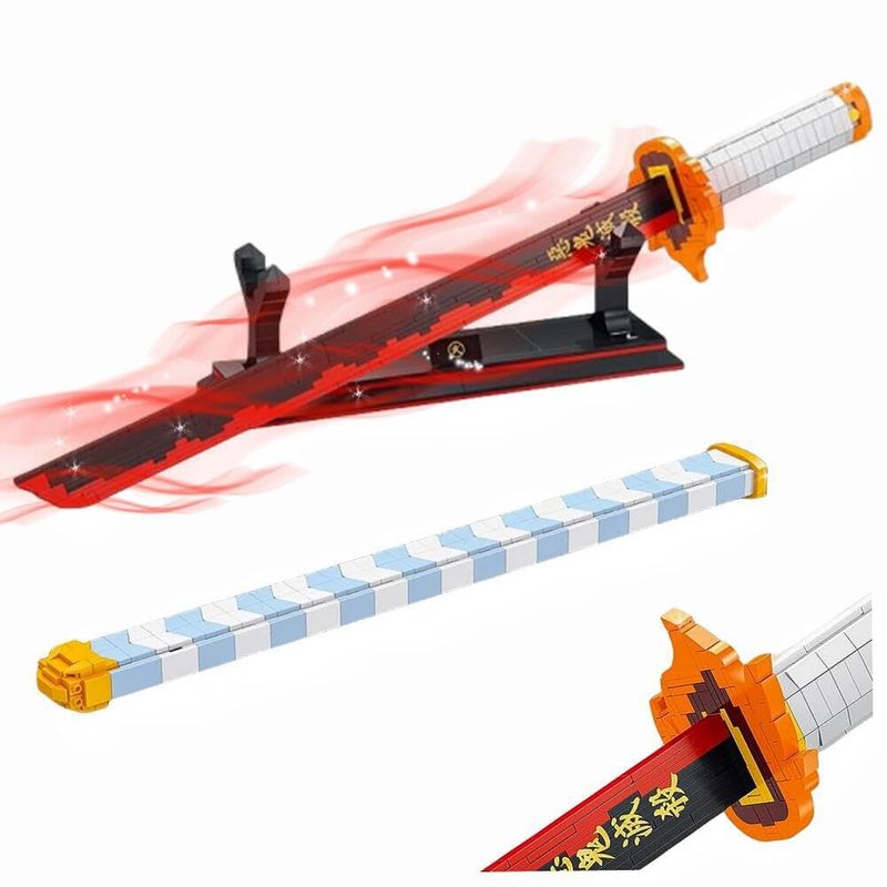 Demon Slayer Swords rengoku Sword Compatible with Lego, Demon Slayer ...