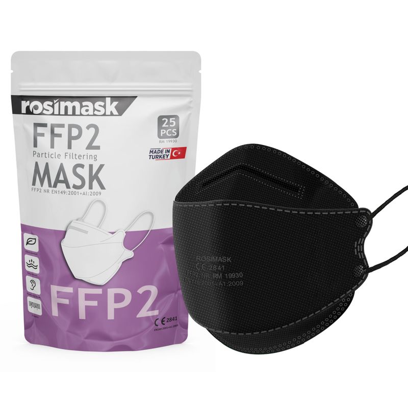 FFP2 Mask Pack of 25 - Hand Checked For Quality - Disposable FFP2 ...