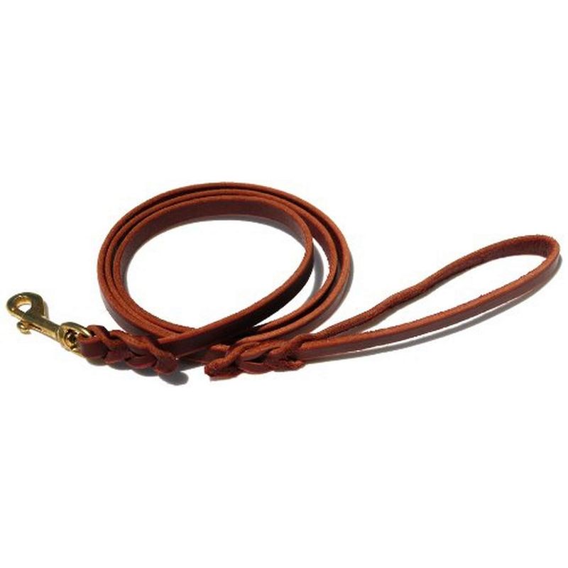 Ray Allen Mfg Signature K9 Braided Leather Leash, 4-Feet x 1/2-Inch ...