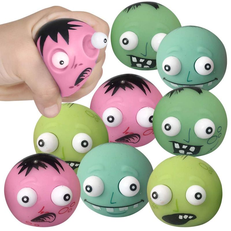 ArtCreativity Zombie with Pop Out Eyes, Set of 12, Fun Squeezy Stress ...
