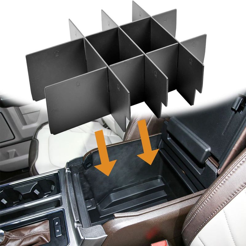 TACOBRO Center Console Organizer Dividers Compatible with 2015-2018 ...