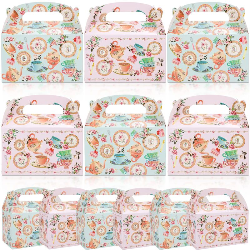Qpout 12pcs Party Food Boxes, Afternoon Tea Party Cardboard Lunch Boxes ...