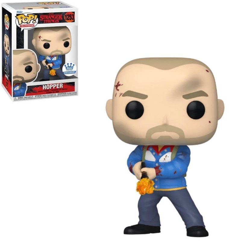 Funko Pop! Television Stranger Things 1253 Hopper Flame Thrower ...