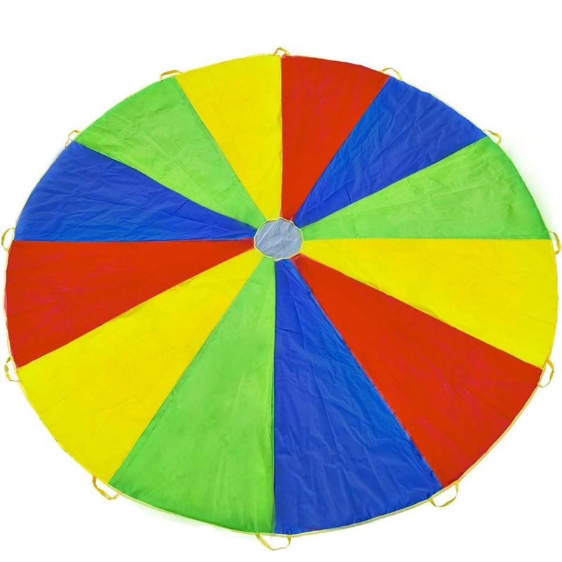 Rettebovon Parachute for Kids with 12 Handles Multi-Purpose Waterproof ...