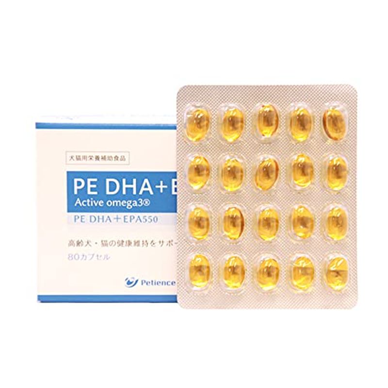 (Sheet sale) PETIENCE PE DHA + EPA 550 for dogs and cats 80 tablets (4 ...