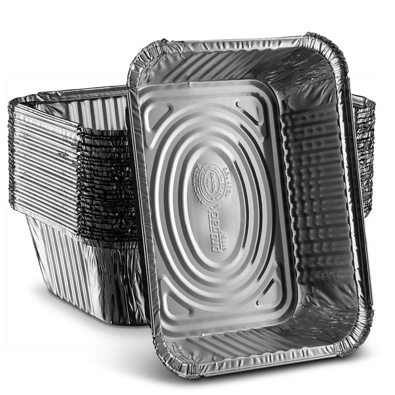 [25 Pack - 5lb] Propack Disposable Aluminum Foil Meal Prep Cookware ...