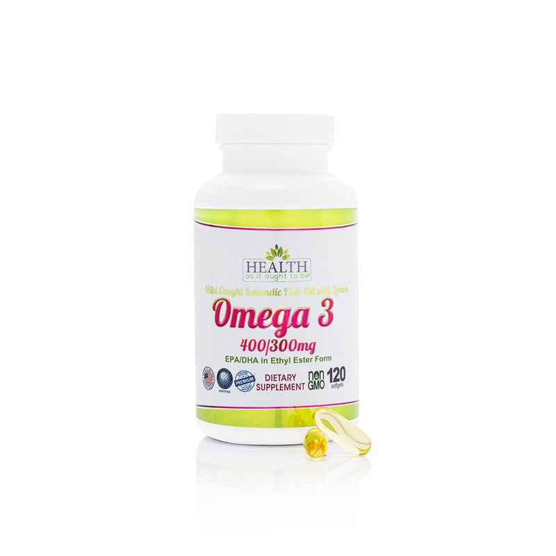 Health As It Ought To Be Omega 3 400/300 mg Supplement | Physician ...
