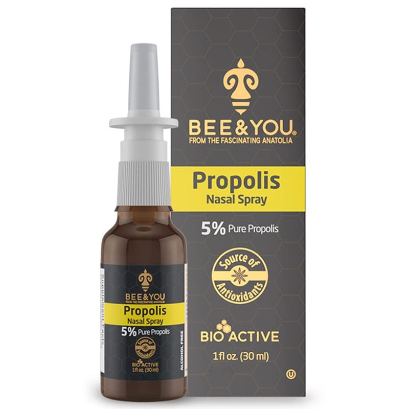 BEE and You Natural Propolis Nasal Spray 1 Fl oz | Congestion Relief ...