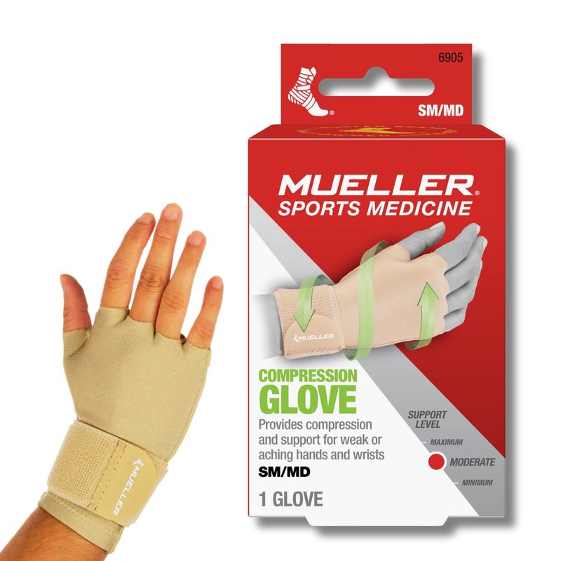 MUELLER Sports Medicine Arthritis Compression Glove, Hand and Wrist ...