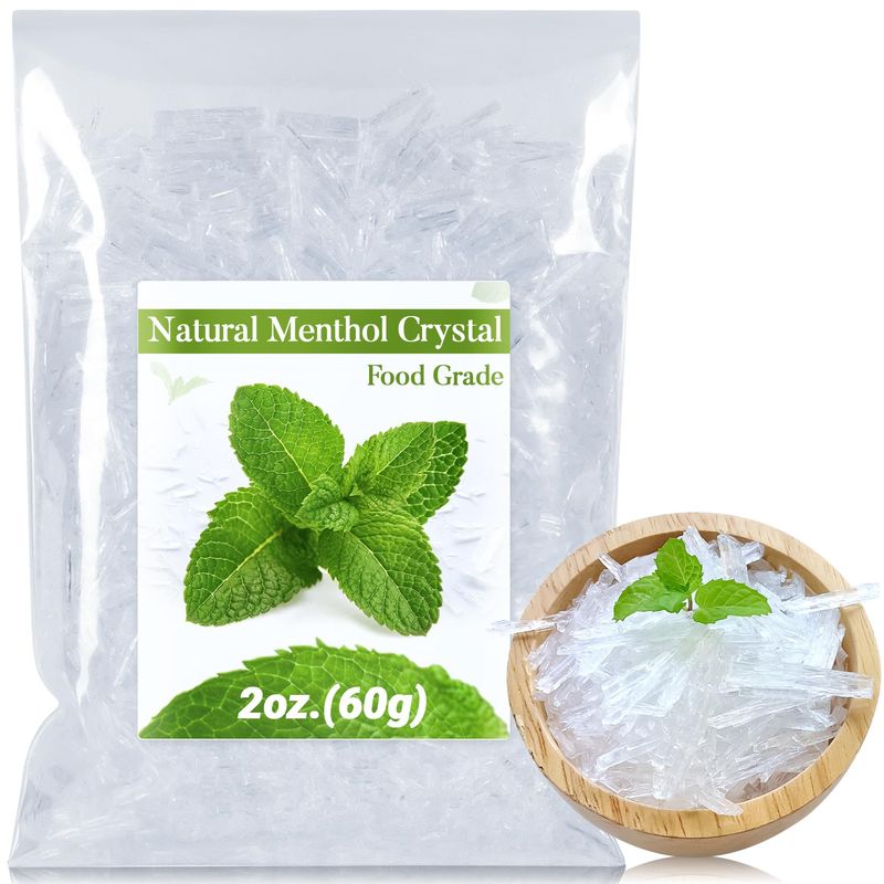 MAQIHAN 2oz Menthol Crystal Bulk - Food Grade Menthol Crystals Organic ...